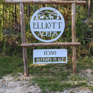 Personalized Rustic Metal Sign Personalized Garden Sign Home Gifts ...