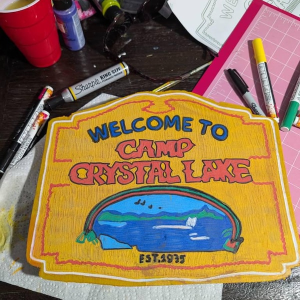 Camp Crystal Lake Sign Digital Download - Etsy