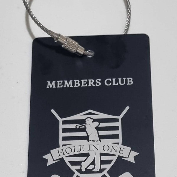 Hole in One Golf Bag Tag. Metal Golf Bag Tag. Great for a Golf Gift ...