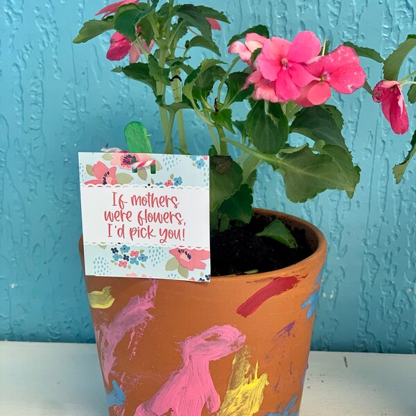 Instant Download Floral Happy Mother's Day Cookie Tag Printable, If ...