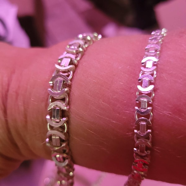 925 Sterling Silver Curb Chain Necklace, Italian Cuban Chain Necklace ...