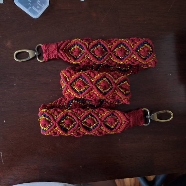 Macrame off White Camera Strap Woven Natural Cotton Cord Shoulder Strap ...