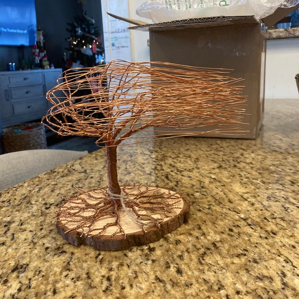 Handcrafted Cherry Blossom Copper Bonsai Tree - Etsy