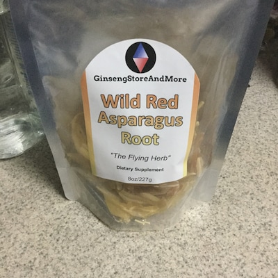 Wild Red Asparagus Root Very Rare 5 Years Old Whole Herb Tian Men Dong ...