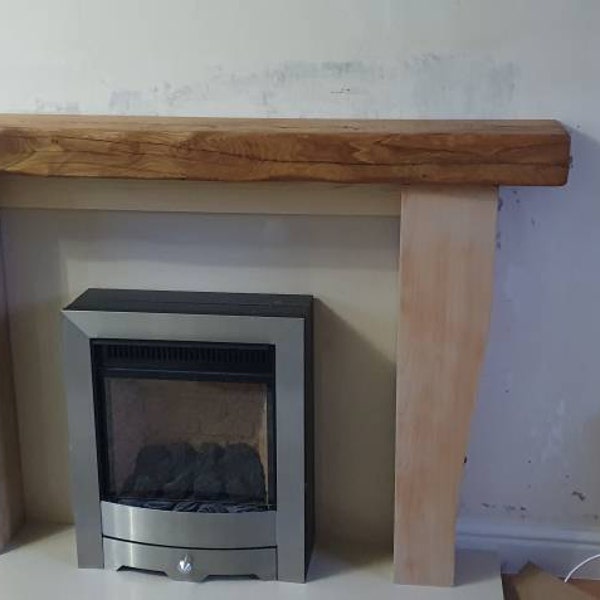 Solid Oak Mantel Beam -all Sizes Oiled Pre-drilled Free Fixings ...