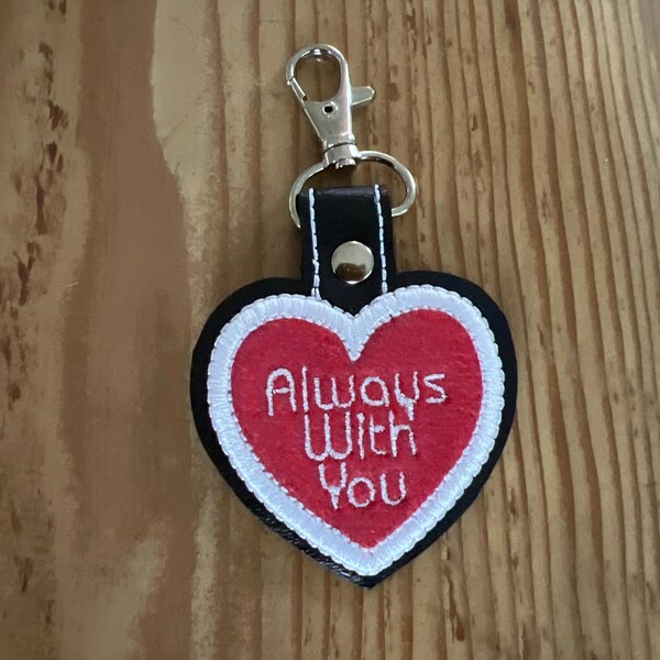 Embroidered Memory Patch Heart: Pre-made Memorial Patch for Pillows ...