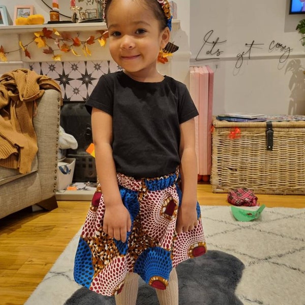 African Print Kids Clothes Ankara Baby Girl Dress Matching Kente ...