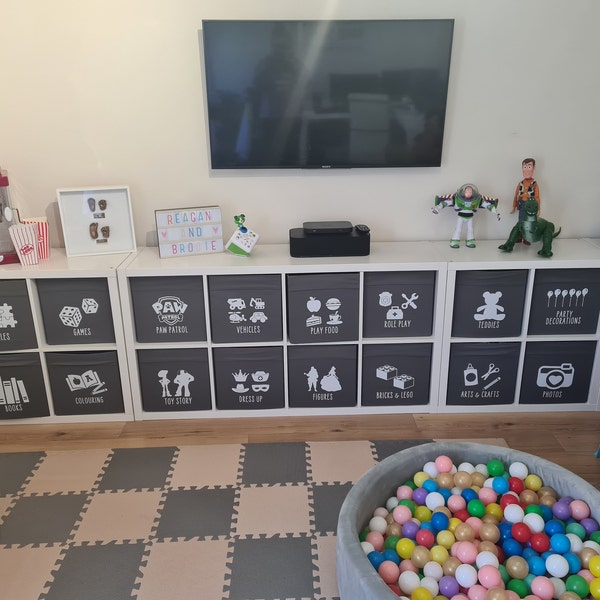 Toy Storage Decals | Toy Labels | Toy Box Stickers | Self-adhesive ...