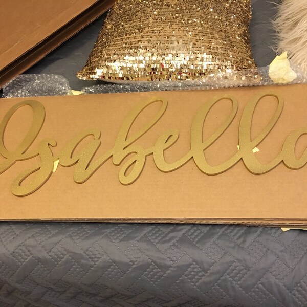 Laser Cut Wooden Name Sign, Personalized Nursery Decor - Etsy