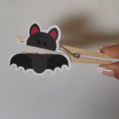 Halloween Clothespin Puppets Printable Templates - Etsy