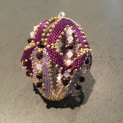 Beaded Egg PDF Pattern Tutorial Her Eggselency - Etsy