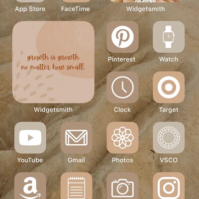 Ios 14 Icons Neutral Ios 14 Aesthetic Neutral App Icons - Etsy