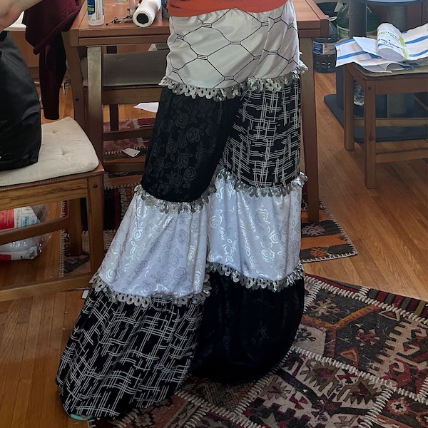 Boho Tiered Pants Sewing Pattern: Easy PDF (XS-XXXL) + Bonus Crop Top ...