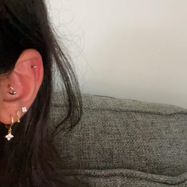 Gold Plated Earring Stack, Silver Earring Stack, Sterling Silver ...