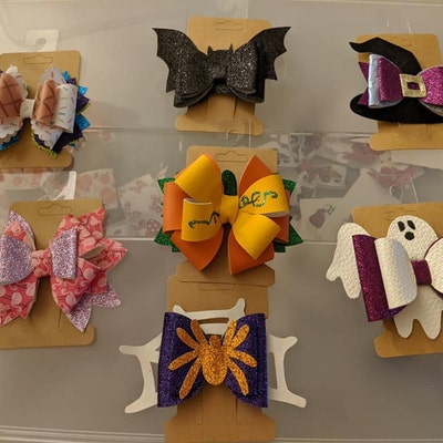 Thanksgiving Pumpkin Bow SVG, Harvest Bow Template , Fall Autumn Hair ...