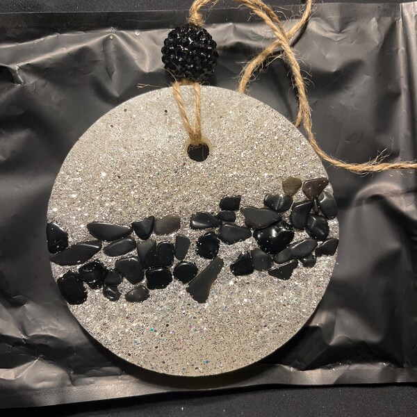 Pink and Turquoise Glitter Geode Car Freshie Freshy Car Air Freshener ...