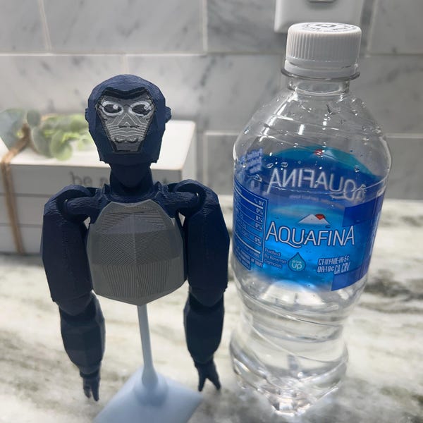 8-bit Mario Raccoon Wall Art 3D Print 200mm Game Room Man Cave Tall ...