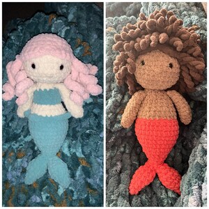 The Mini Merbabies Amigurumi Pattern, Crochet Mini Merbaby Plushie ...