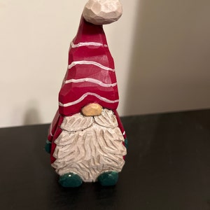 Hand Carved Wooden Folk Art Triangle Santa Claus Figure - Etsy