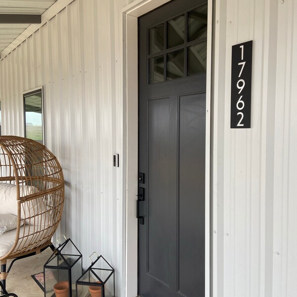 Five Number Vertical, Address Sign, Modern House Numbers, Address ...