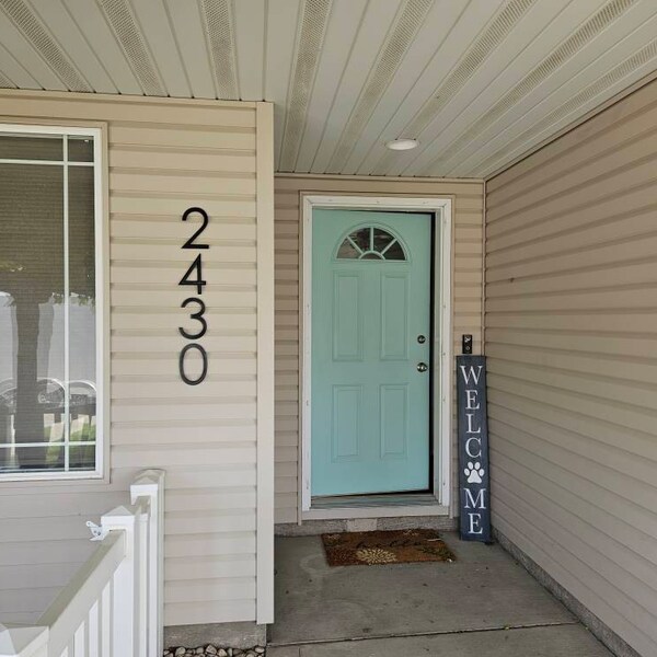 NO DRILLING REQUIRED 7.5 Vinyl Siding House Numbers Black or White - Etsy