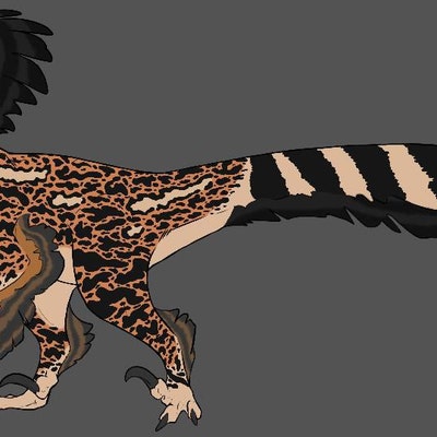 Small Theropod Customisable Base, Raptor, Reference Sheet, Furry Base ...