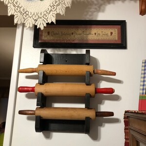 3 Pin Rolling Pin Rack for Your Wooden Rolling Pin Collection Farmhouse ...