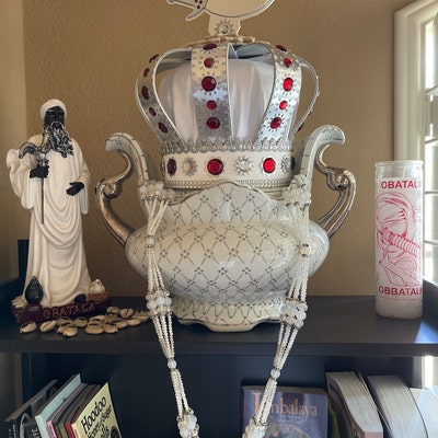 Obatala Ayaguna Crown Corona Obatala Tools Santeria Orishas Afrocuban ...