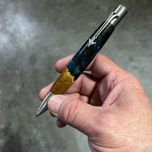 Knife Scales Blue Dye Stabilized Spalted Maple Wood Knife Scales - Etsy