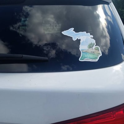 Michigan Vinyl Sticker Michigan State Decal Michigan Car - Etsy