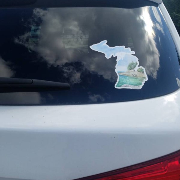 Michigan Vinyl Sticker - Michigan State Decal - Michigan Car Decal ...