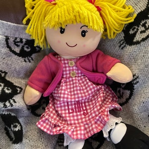 Personalized Cuddle Time Rag Dolls Ages 3 Soft Doll for Kids Plush Toy ...