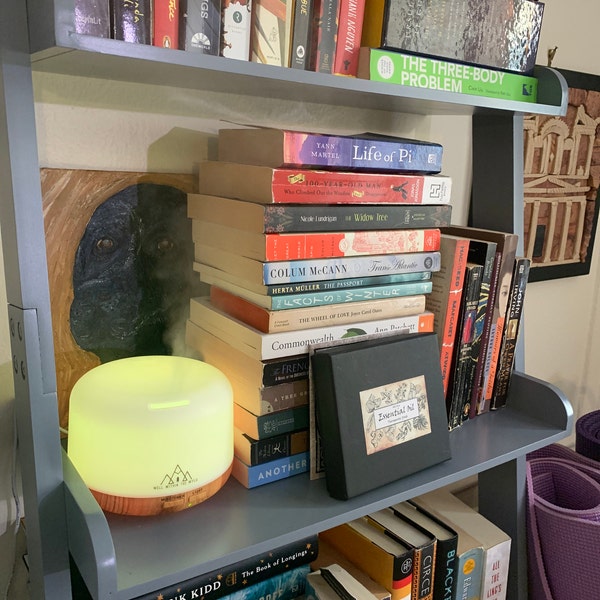 Essential Oil Diffuser White & Wood Grain Diffuser - Etsy