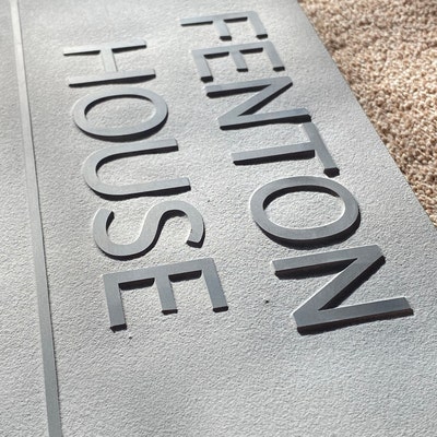 Slate House Sign Relief Engraved With Border Various Sizes Supplied ...