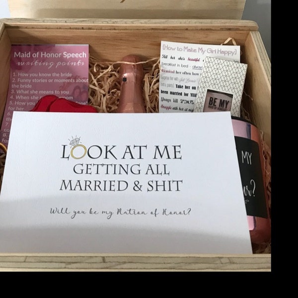 Printable Funny Matron of Honor Proposal Card Adult Humor Matron of ...