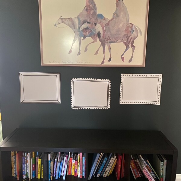 Kids Art Display Frames - Photo Frames - Wall Stickers - Peel and Stick ...