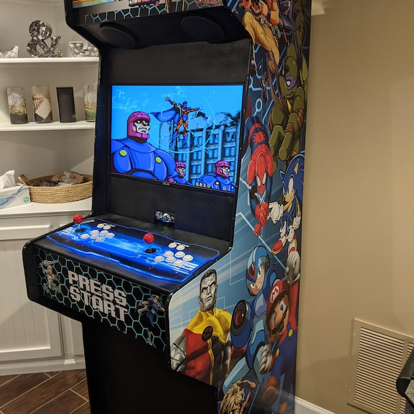 Multicade Arcade Cabinet Machine Artwork Graphics Vinyl, Arcade Cabinet ...