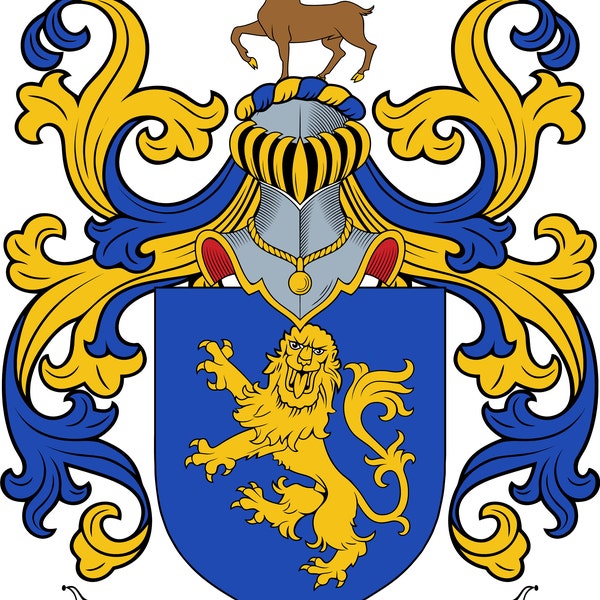 Foster Family Crest Digital Download Foster Coat of Arms JPG File ...