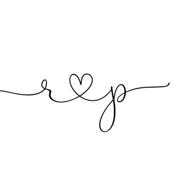 Custom Couple Names W/connecting Heart Pdf,svg,png,jpg Files,wedding ...