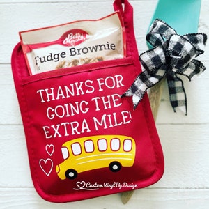 Bus Driver Appreciation Printable Tag Thanks for Going the Extra Mile ...