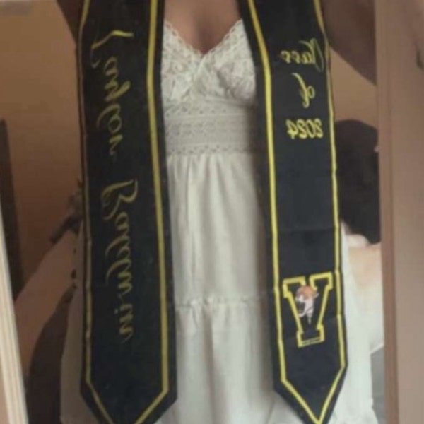 Personalized Graduation Stole: Custom College Grad Gift - Etsy