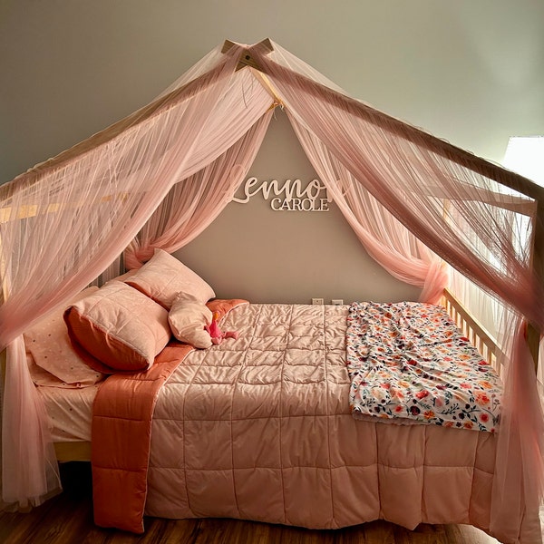 Camel Canopy, Tulle Bed Canopy, Bed Baldachin, Montessori Bed, Canopy ...
