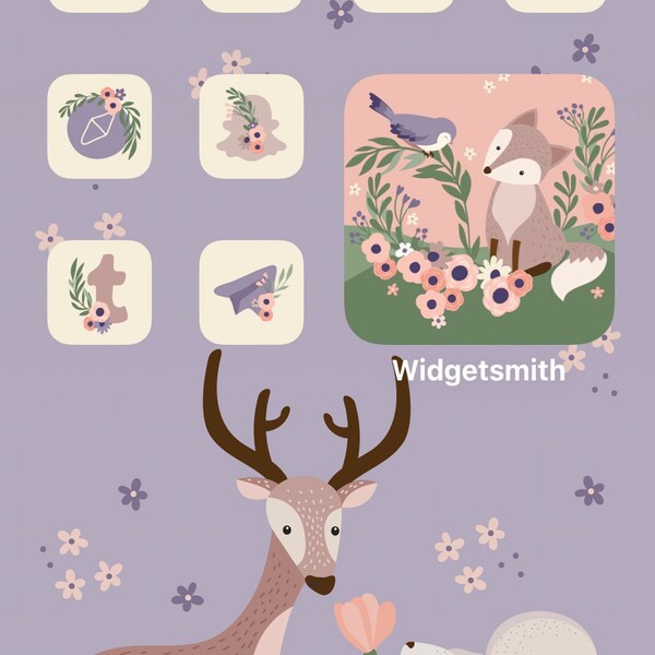 Spring App Icons Ios14 Aesthetic App Icons Handdrawn App Elements Cute ...