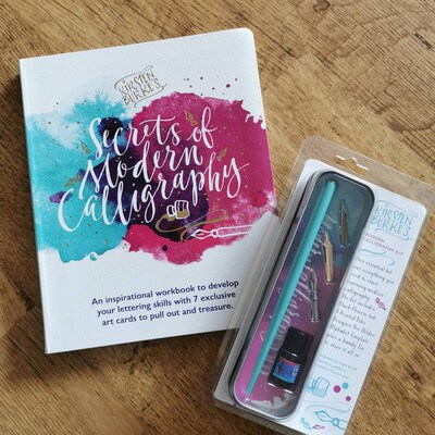 Kid's Brush Lettering Calligraphy Starter Kit - Etsy
