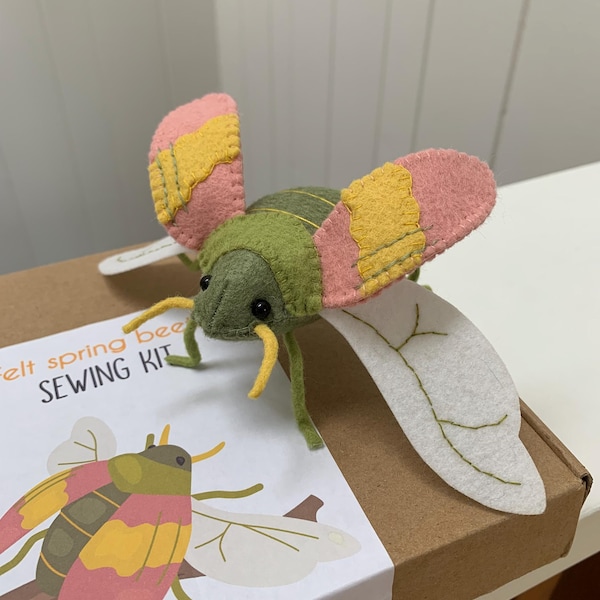Felt Realistic Spring Beetle Sewing Kit: DIY Craft Project With ...