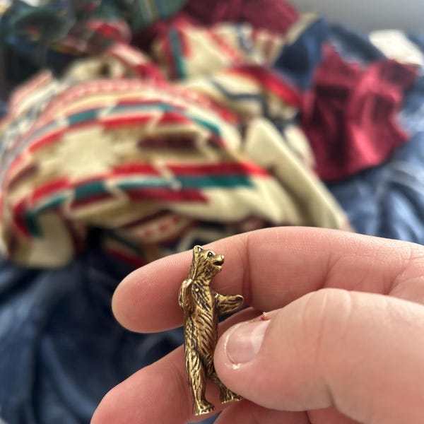 Little Hummingbird Miniature, Solid Brass Flying Bird Figurine, Curious ...