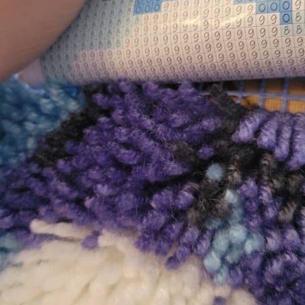 Latch Hook Kits Make Your Own Cushion Cartoon Pre-printed Canvas ...