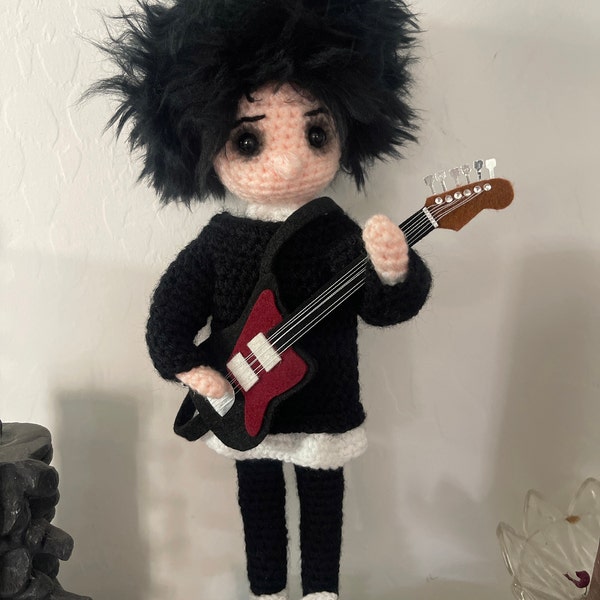 Robert Smith Inspired Crochet Amigurumi Doll - Handmade One of a Kind ...