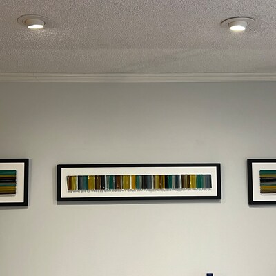 Modern Glass Art Green Wall Art 3D Wall Art Glass Art Fused - Etsy