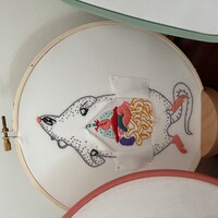 Embroidery Pattern, Modern Embroidery Pattern, Introvert PDF - Etsy Israel